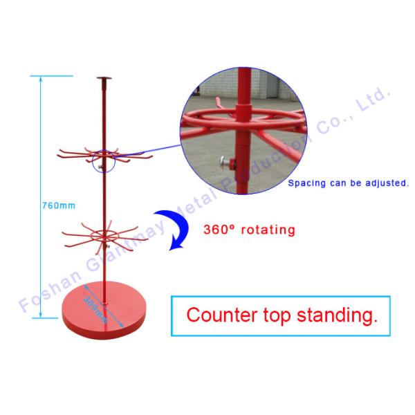 Quality Counter Racks Metal Display Tabletop Stand Hanging Hooks for sale