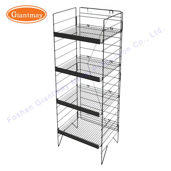 Quality Retail Store Bread Shop Stand Wire Mesh Display Rack for sale