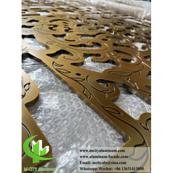 Quality Laser Cut Metal Partition Aluminium Screen room divider for sale