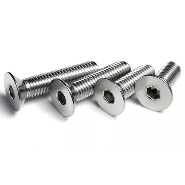 Quality DIN 7991 M1.6 M64 Stainless Steel Hex Socket Countersunk Head Screws for sale