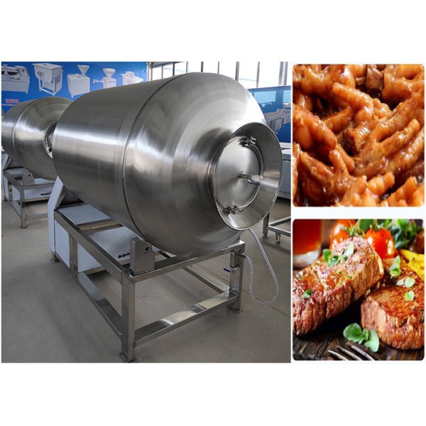 Quality 1.5kw Meat Processing Machine 1000L Vacuum Tumbler For Seasoning Marinating for sale