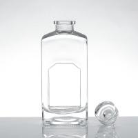 Quality Whisky Vodka Rum Spirits Glass Bottle with Screw Cap and Decal Surface in 700ml for sale