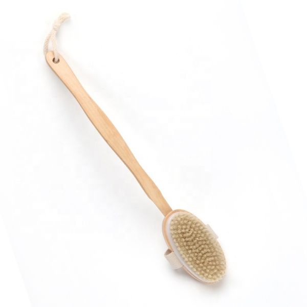 Quality OEM Detachable Long Handle Body Scrub Brush Dry Skin Cellulite Treatment for sale