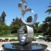 china Stainless Steel Abstract Art Fountain Sculpture Metal Garden Sculptures Statues