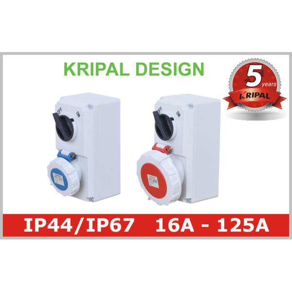Quality IP67 Weatherproof Industrial Interlocked Switch Socket Outlet for Plug for sale