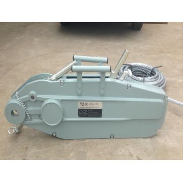 Quality 4 T Manual Cable Pulling Winch Machine / Tirfor Winch With 20M Wire Rope for sale