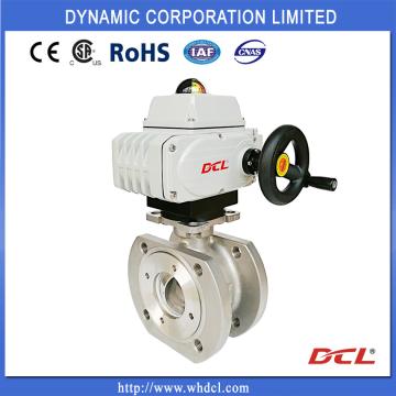 Quality V Port ISO5211 CF8 Electric Actuated Ball Valve for sale