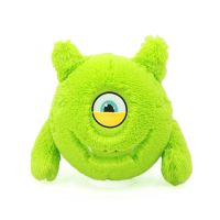 Quality Plush Halloween Fuzzy Green Stuffed Monsters with Inner PVC Ball Material for sale