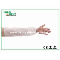 Quality Polypropylene White Disposable Arm Sleeves Comfortable Oil-Proof for food for sale