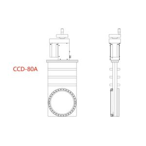 Quality KYKY Vacuum Gate Valve Good Tightness For Occasions Non - Corrosive Gas As for sale