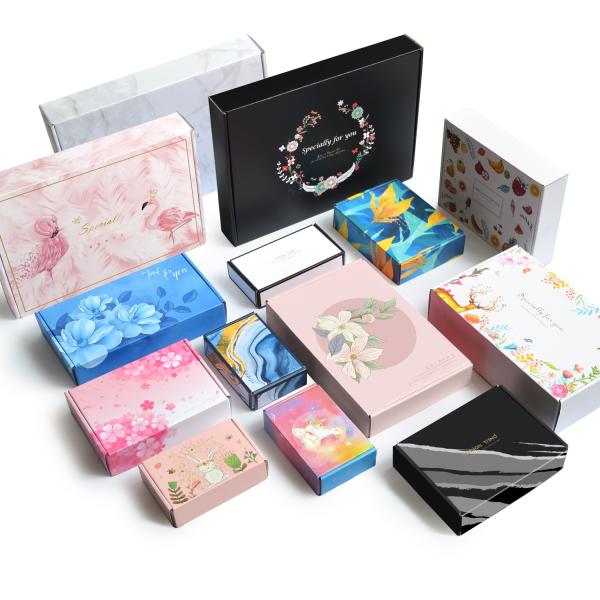 Quality Art Paper 400g Corrugated Paper Packaging Box Apparel Costume Gift for sale