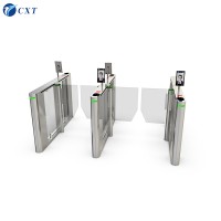 Quality Intelligent Hotel Stainless Steel Turnstiles Glass Turnstile Gate 114b for sale