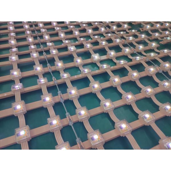 Quality SPI/DMX Control Mode Transparent LED Mesh Screen Waterproof For Shopping Mall for sale