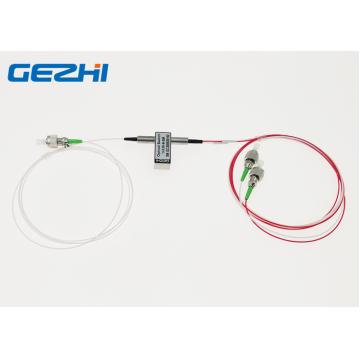 Quality 3V FC APC 1260nm Broad Wavelength 1x2 Fiber Optical Switches for sale