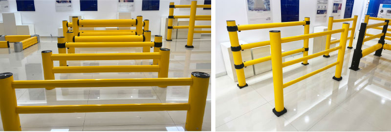 Flexible Pedestrian Barrier  Anti-Collision Guardrails Warehouse Safety Barrier Traffic Guardrails