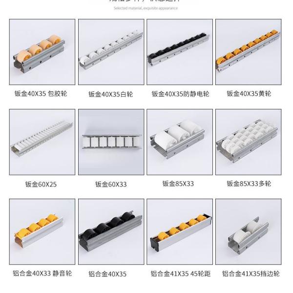Quality DY-6033 Sheet Metal Frame Pallet Roller Track For Pipe Rack System for sale