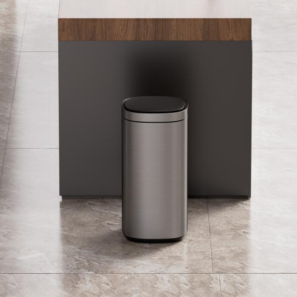 Quality High Capacity Household Motion Sensor Trash Bin Stainless Steel Smart Sensor Bin Automatic Trash Can for Living Room 40L for sale