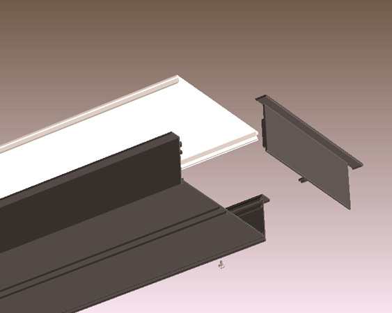 Quality Customized Recessed Linear Light 144 Leds/M Linear Led Pendant For Office for sale