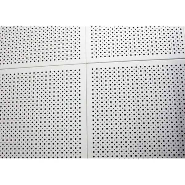 Quality Fireproof Colored Perforated Aluminum Ceiling Panels , Commercial Drop Ceiling Tiles 600 x 1200 for sale