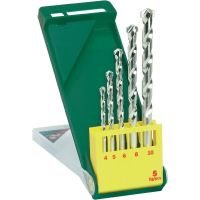 Quality 5pcs Tungsten Carbide Masonry Drill Bit Set Chrome Coated for sale