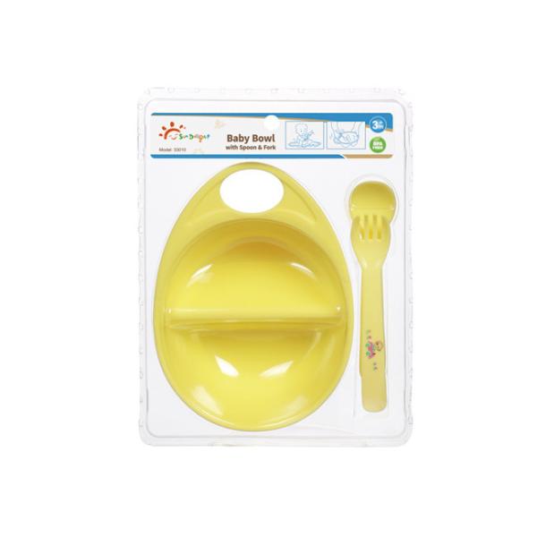 Quality PVC Polypropylene BPA FREE Baby Bowl With Spoon for sale