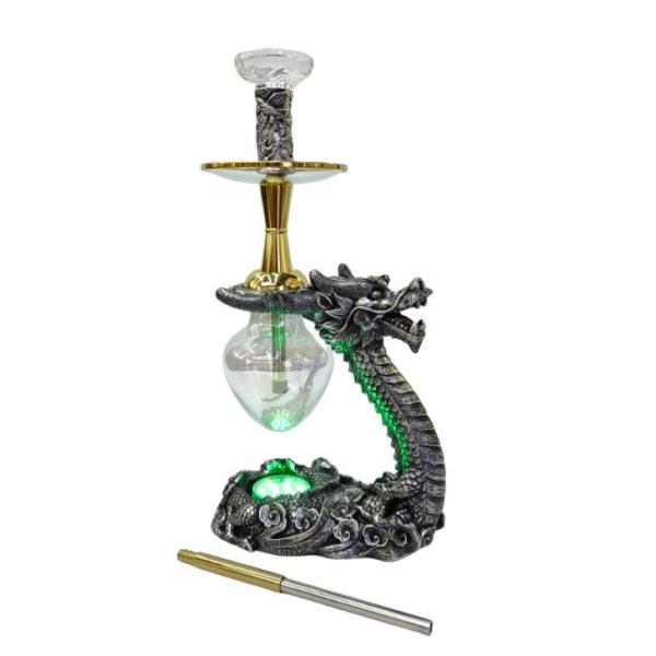 Quality Party Bar Smoking Hookah Shisha Set with Resin Dragon Design and Full Accessorie for sale