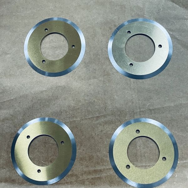 Quality Slitter Cutting Machine Blades Bearing Round Slitting Knives Plastic Cutter Circular Blade Case Mexico Philippines for sale