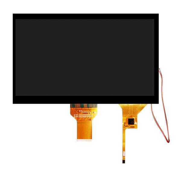 Quality 10.1 Inch High Brightness TFT LCD With CTP | 1024x600 Resolution LVDS Interface for sale