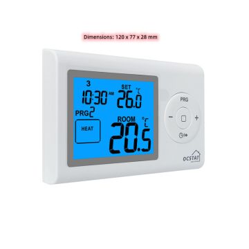 Quality Riseem White Color Digital Programmable Room Central Heating Thermostat With for sale