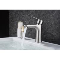 Quality OEM Preservative Brushed Steel Bathroom Taps Nickel Surface for sale