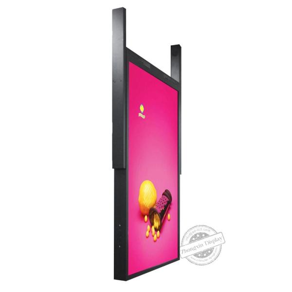 Quality Double Sided LCD 2000nits Digital Window Signage 50inch Wall Hanging for sale