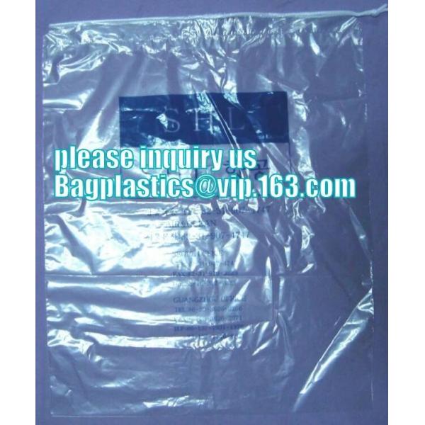 Quality biodegradable Customized Poly Plastic Drawstring Hotel Laundry Bag, Hotel for sale