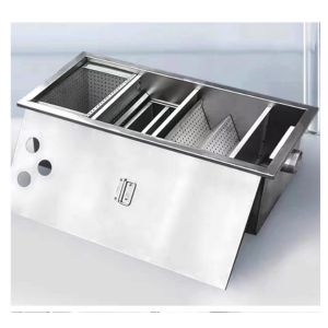 Quality Stainless Steel Oil Water Separator for Restaurants 99.7% Filtration for sale