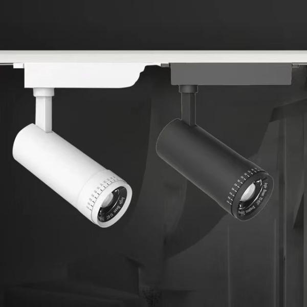 Quality 1CCT Aluminum Alloy Lamp Body 10-60 Degree Zoomable Lens LED Focus Light Track Light for sale