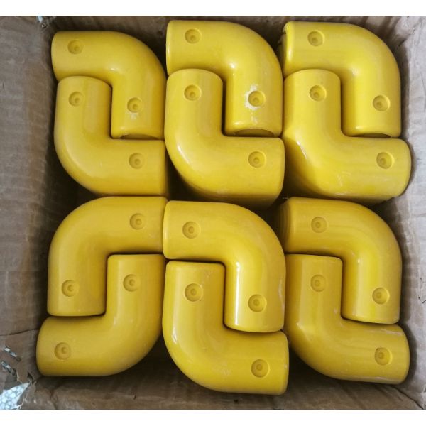 Quality FRP Handrail Accessories Elbow/Baseplate/Cross Tee/Side Post Base for Safety for sale