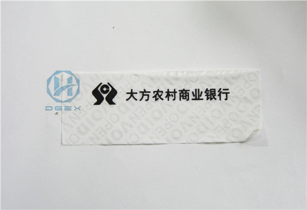 Quality Adhesive Strong Glue Tamper Evident Security Labels , Warranty Security Sealing for sale