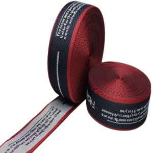 Quality Polyester Jacquard Webbing Custom Logo 30mm Soft Material For Men's Clothes for sale