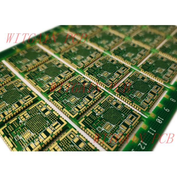 Quality Rigid 4 Layer PCB Half Hole Finished Thickness 0.8MM Green Solder Mask for sale