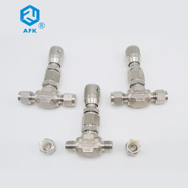 Quality Straight Union Ss Needle Valve 6000psi 1/8in-1/2in for sale