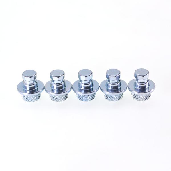 Quality Custom Knurled Positioning Column M2.0-M16 Blue Zinc Plated for sale