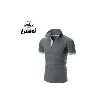 Quality Plus Size Cotton Polo T Shirts Muscle Collared Sublimation Fitted Soft Knit for sale