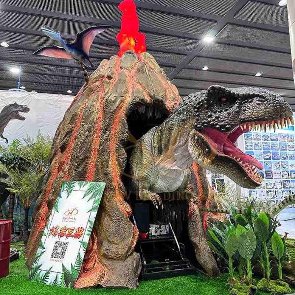 Quality Amusement Park Real Size Animatronic Realistic Dinosaur Model for Theme Park for sale