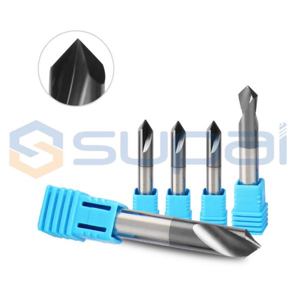 Quality Custom Made Chamfer End Mill For Metal Steel / Flat Countersink Drill Bit for sale