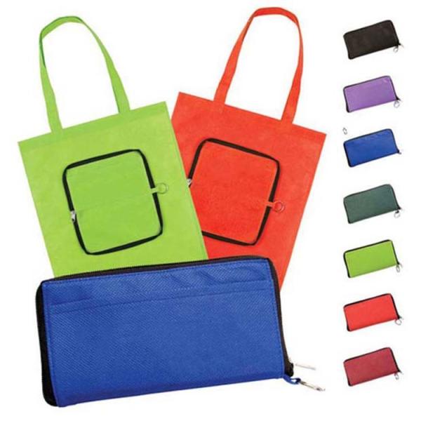 Quality Tote Zipped 80gsm 38X40cm Foldable Non Woven Bag for sale