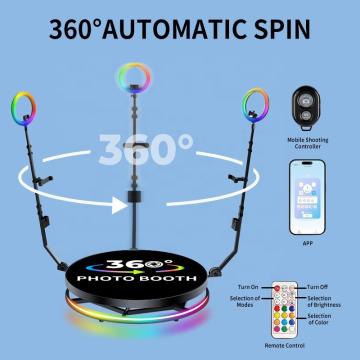 Quality 80-120CM Rotating Stand Wedding Fantasy 360 Photo Booth Overhead Machine with for sale