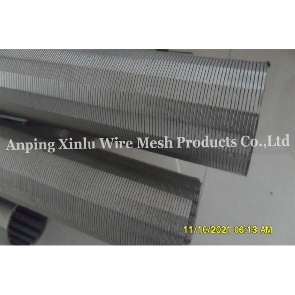 Quality Continuous Slot Filter Screen Tube AISI 316 OD 86mm Gap 0.1mm Johnson Wire Screen for sale