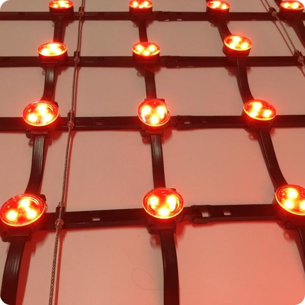 Quality DC12V LED Pixel Screen RGB Grid Screen For Landscape Bridge for sale