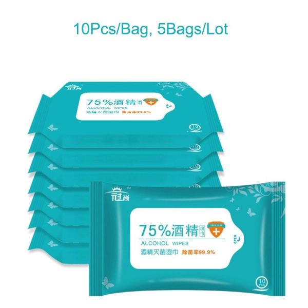 Quality Disposable White Alcohol Wet Wipes , Non Woven Antiseptic Baby Wipes for sale
