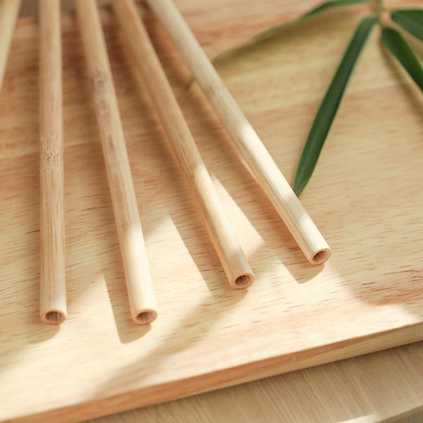 Quality Biodegradable Bamboo Natural Drinking Straws For Coffee Cold Drinking for sale