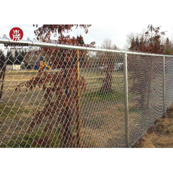 Quality 2mx15m Portable Chain Link Fence Panels Zinc Coated Wire Mesh Fencing for sale